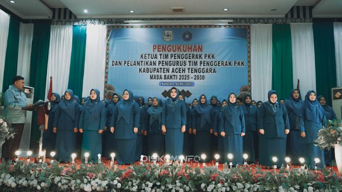 Pengurus TP-PKK Aceh Tenggara Masa Bakti 2025-2030 Resmi Dilantik, Siap Capai 10 Program Pokok ...